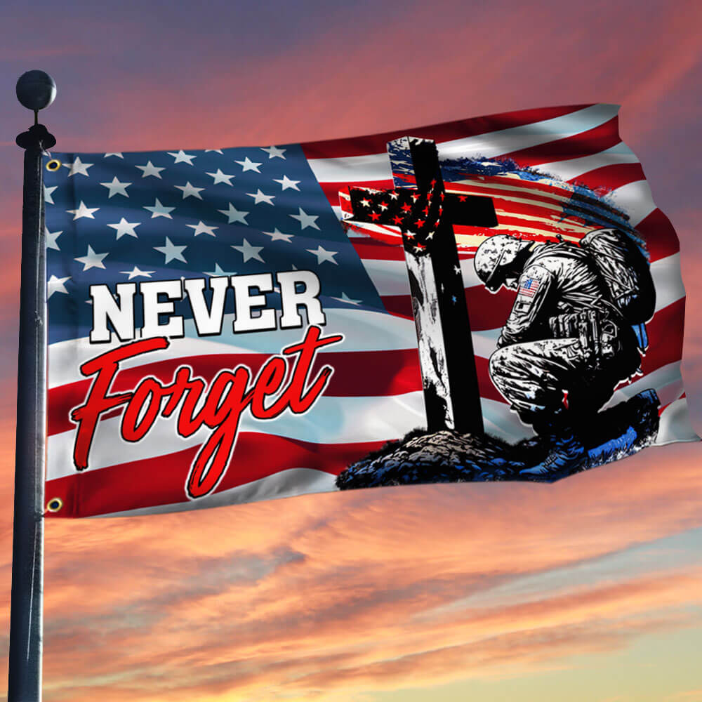 Never Forget, Memorial Veteran Flag – Flagwix