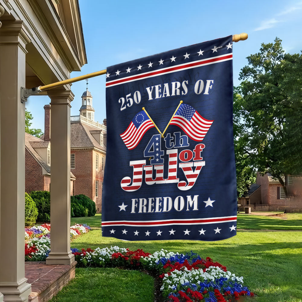 250 Years of Freedom Flag, 1776 2026 Betsy Ross 4th of July US Flag ...