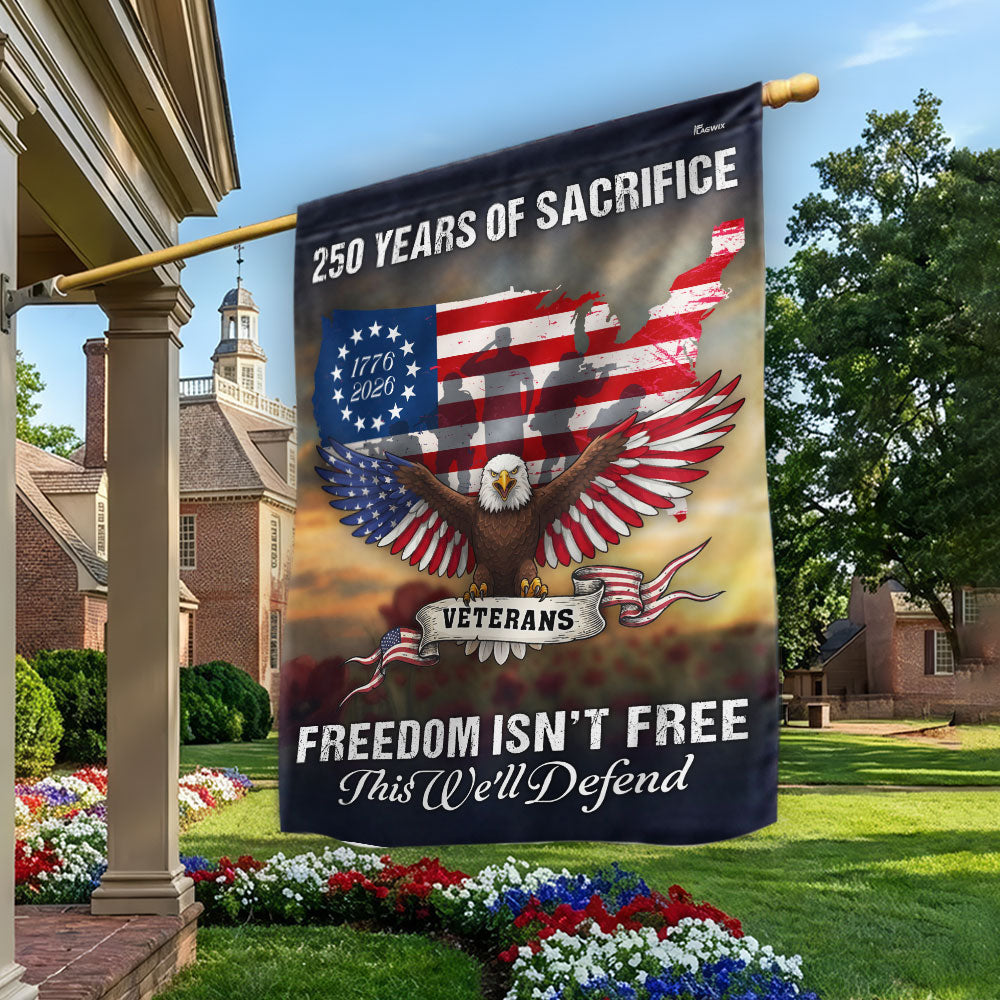 Veterans Day Flag, 250 Years of Sacrifice United States Map Flag – Flagwix