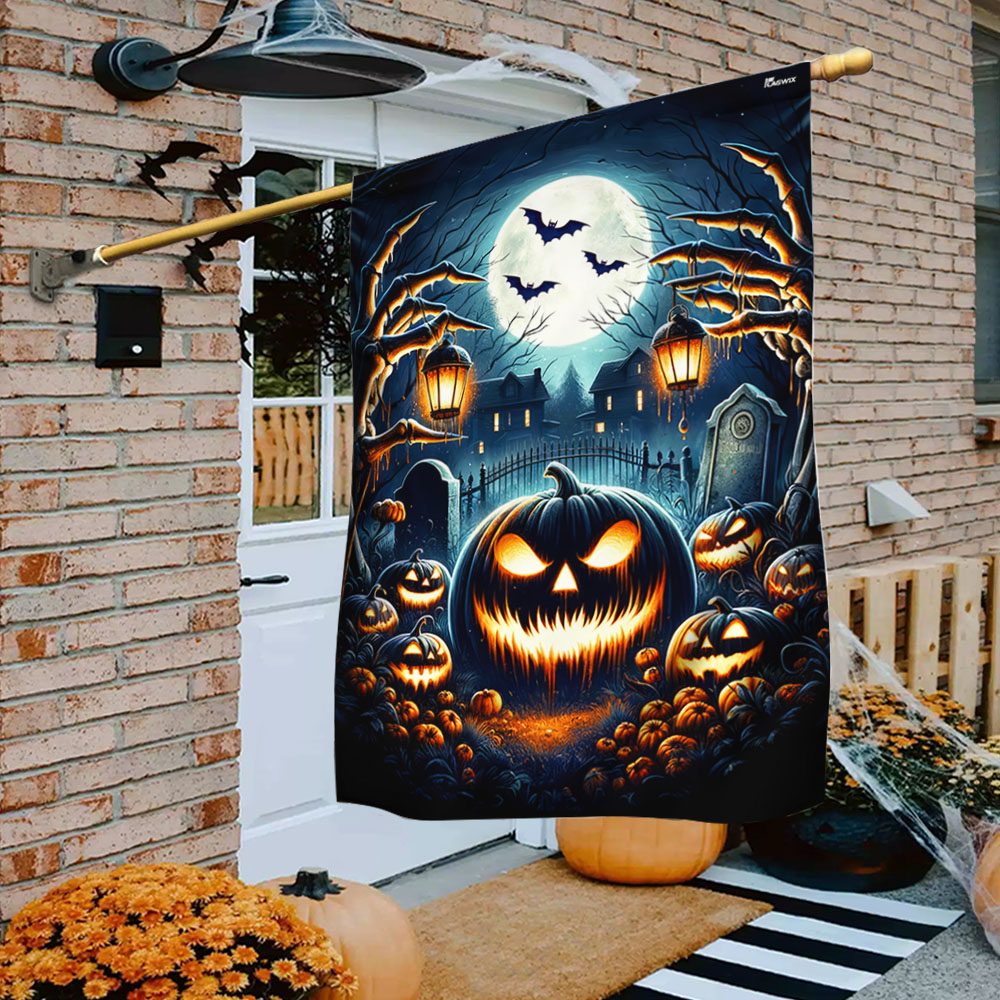 Halloween Jack O' Lantern Spooky Flag – Flagwix