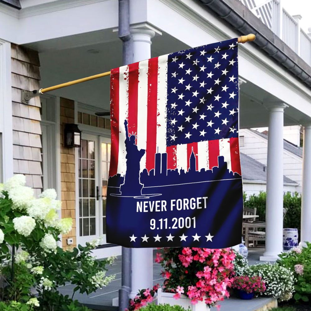 911 Flag Never Forget 911 American U.S. Flag TRL1212F – Flagwix