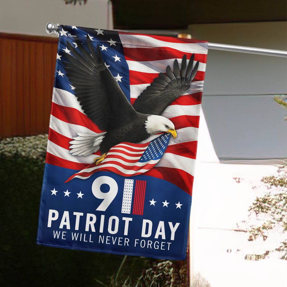 Patriot Day 911 We Will Never Forget Memorial Day Eagle Flag – Flagwix