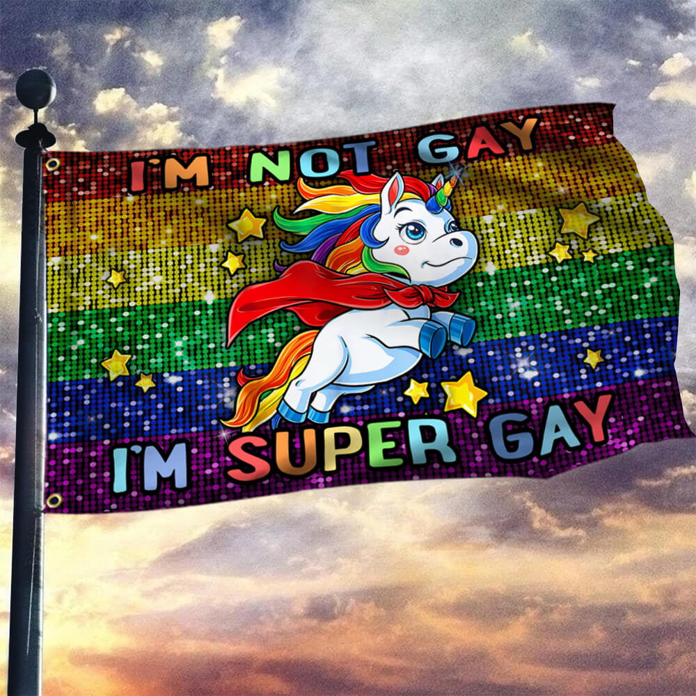 Pride Month. LGBT Grommet Flag - I super Gay – Flagwix