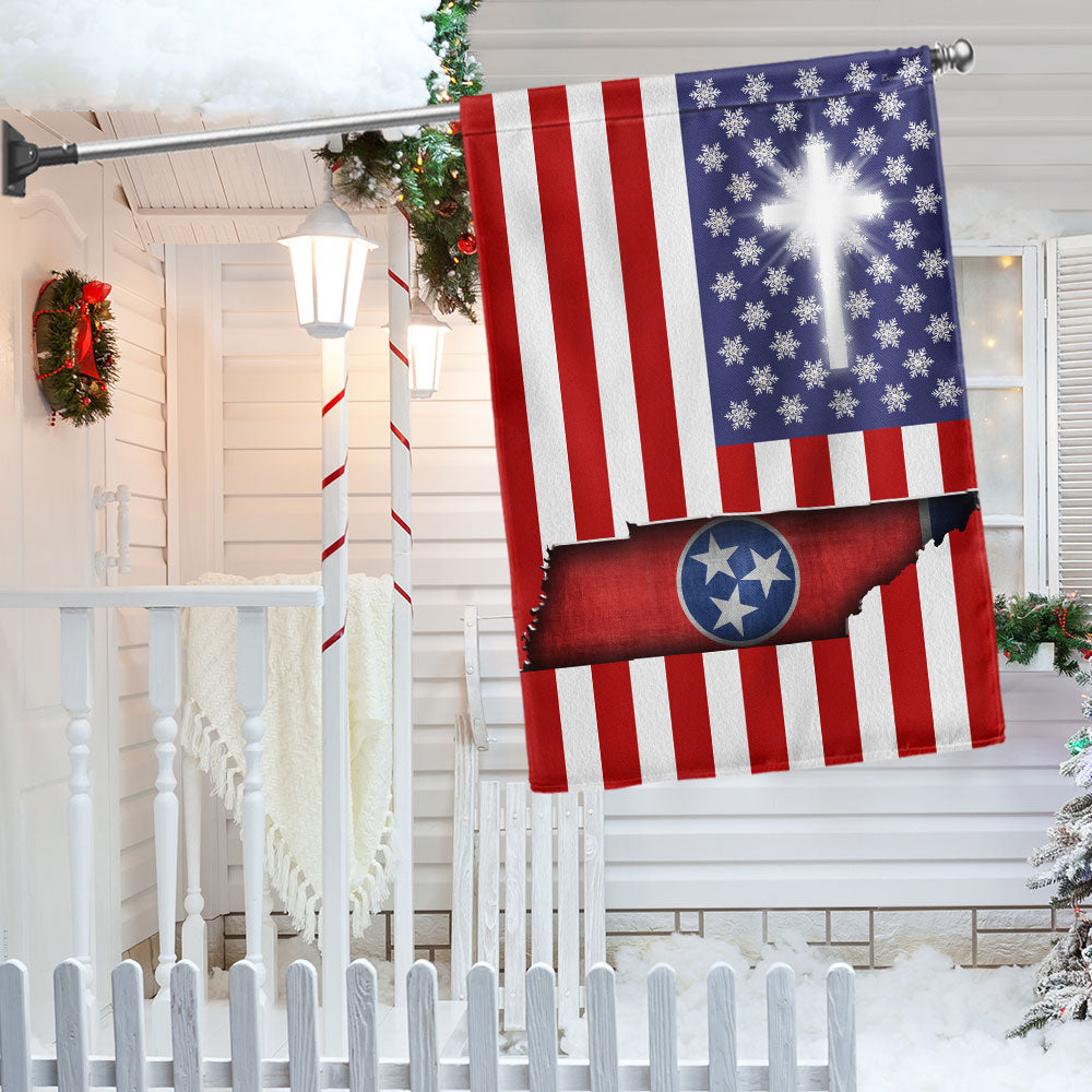 Tennessee American Flag God Bless Tennessee Flag – Flagwix