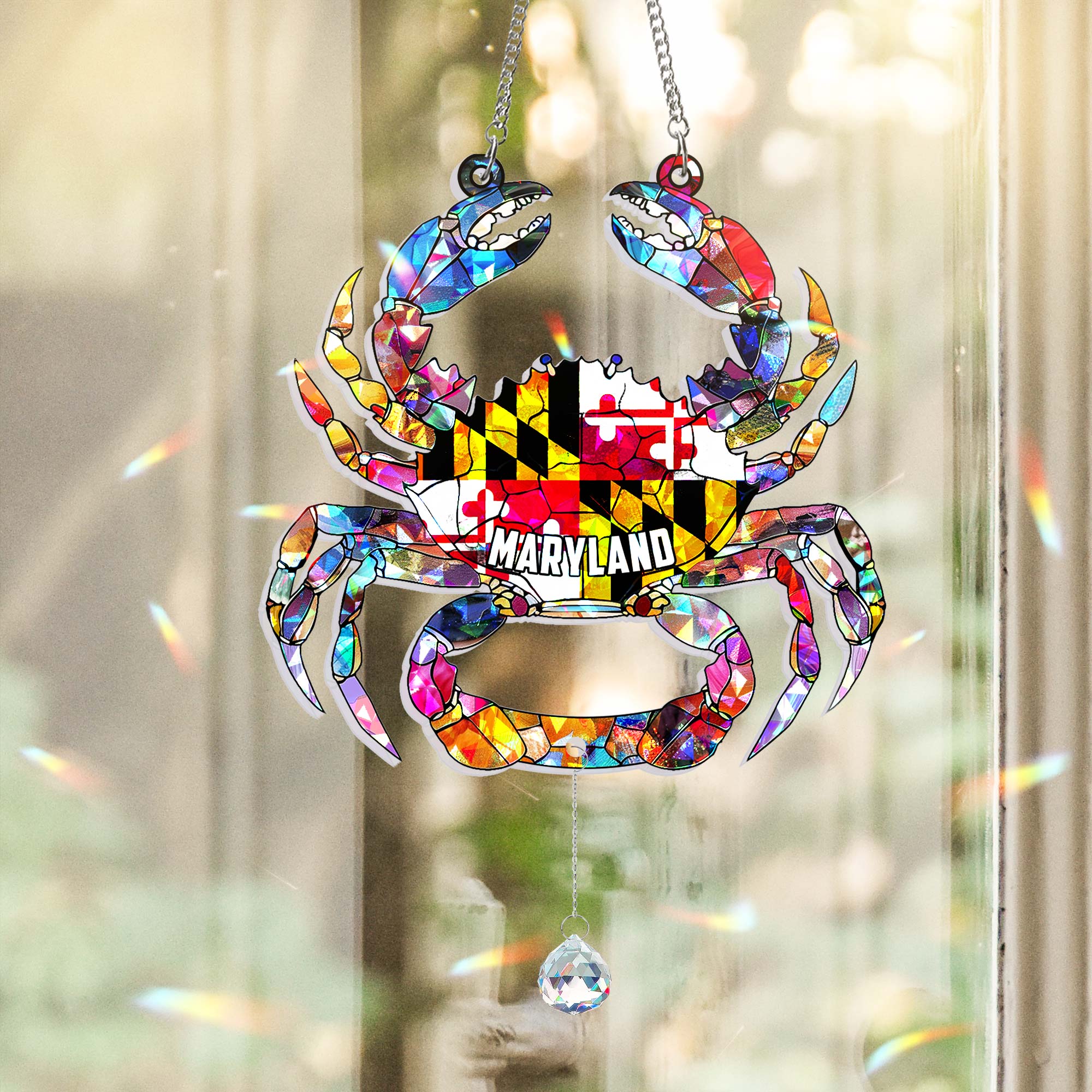Maryland Crab Hologram Window Hanging – Flagwix