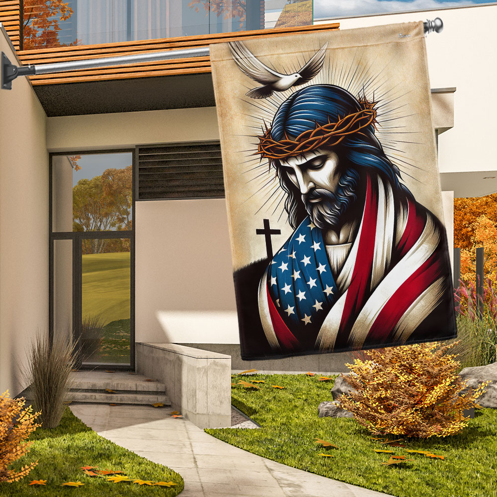 FLAGWIX Jesus Don't Be Afraid Just Have Faith American Flag – Flagwix