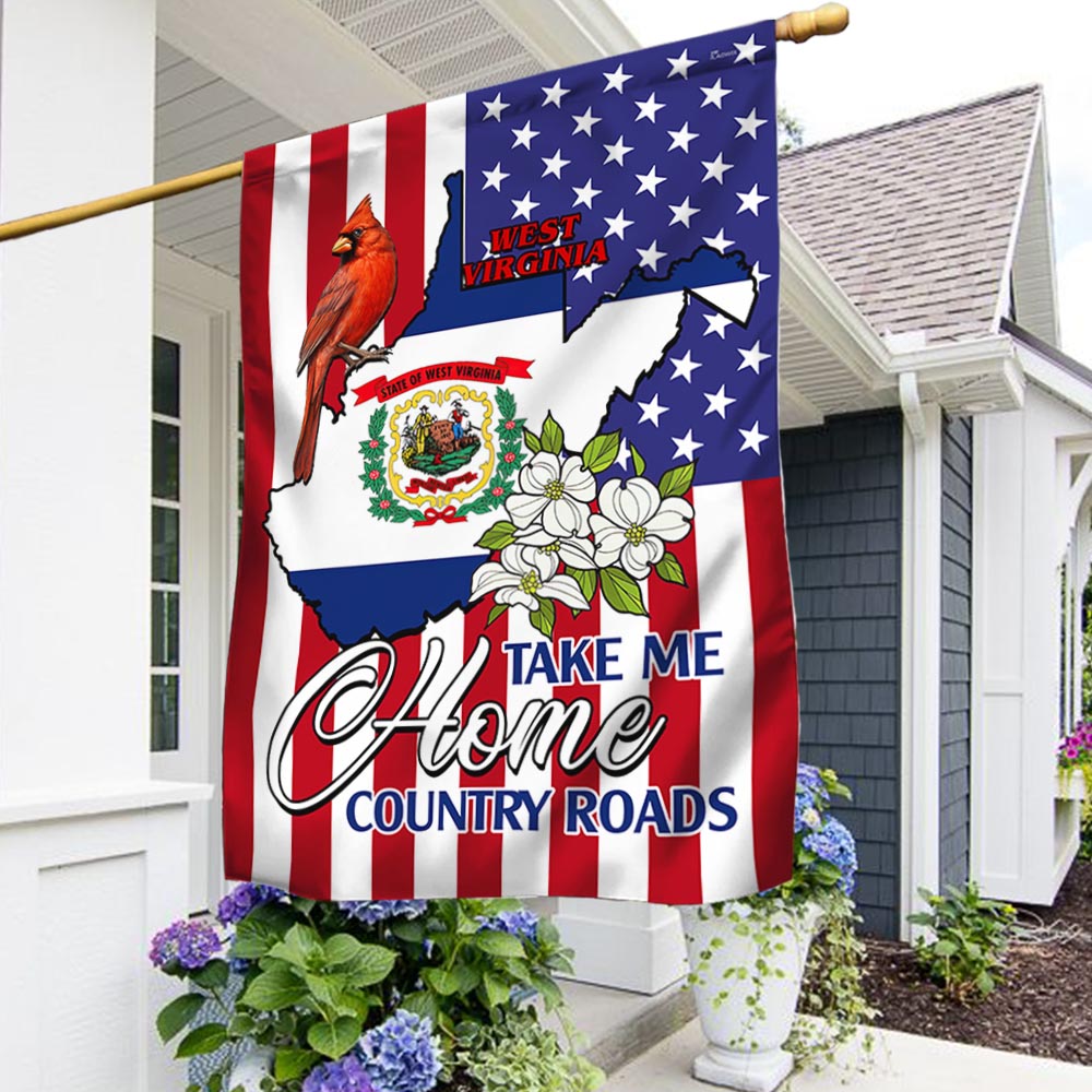West Virginia State Flag Take Me Home Country Roads Flag MLN673F – Flagwix