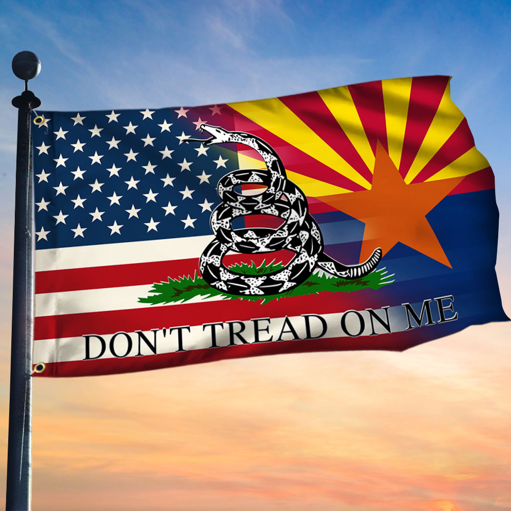 Arizona Gadsden Don’t Tread on Me Grommet Flag – Flagwix
