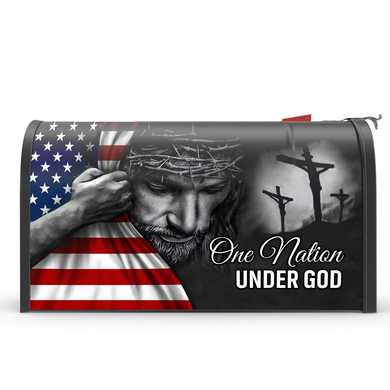 One Nation Under God Jesus Garden Flag & Mailbox Cover TRL06Fv5MF – Flagwix