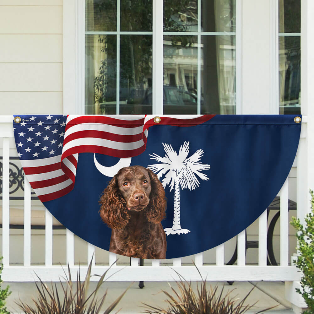 South Carolina Boykin Spaniel Non-Pleated Fan Flag – Flagwix