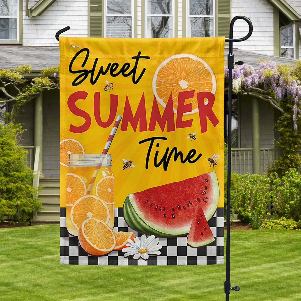 Sweet Summer Time Watermelon Summer Flag – Flagwix