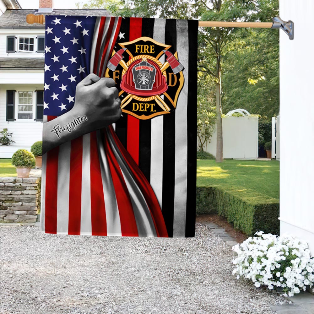Thin Red Line Firefighter Flag – Flagwix