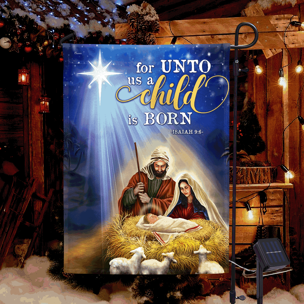 Jesus Christ, A Child Is Born, Nativity Of Jesus Christmas Solar Led G ...