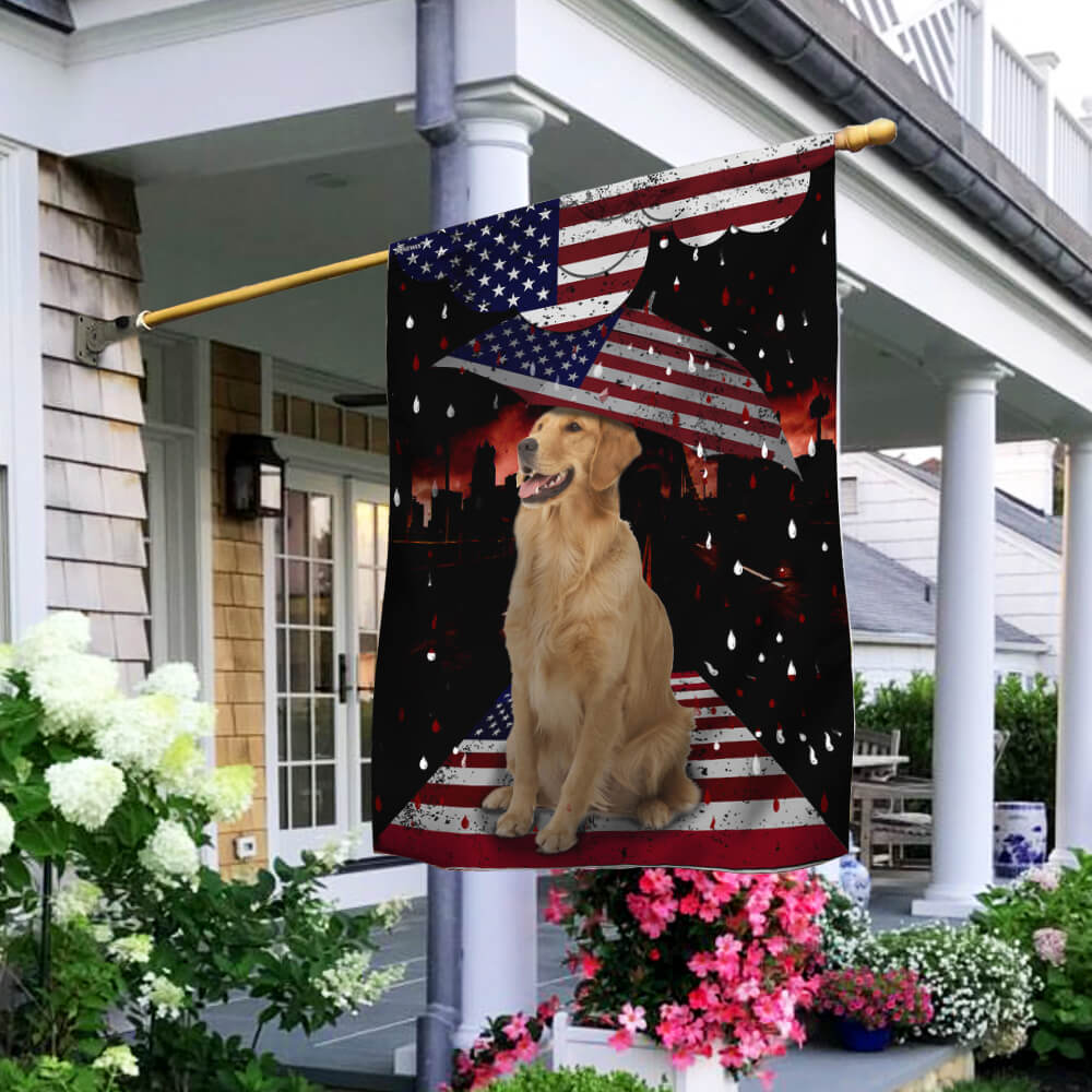 Dog Flag American Golden Retriver Dog Flag NTT47Fv2 – Flagwix