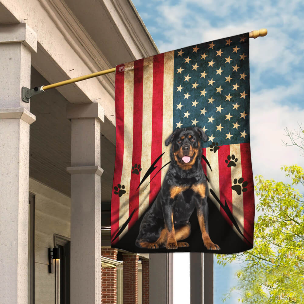 Rottweiler American Flag – Flagwix