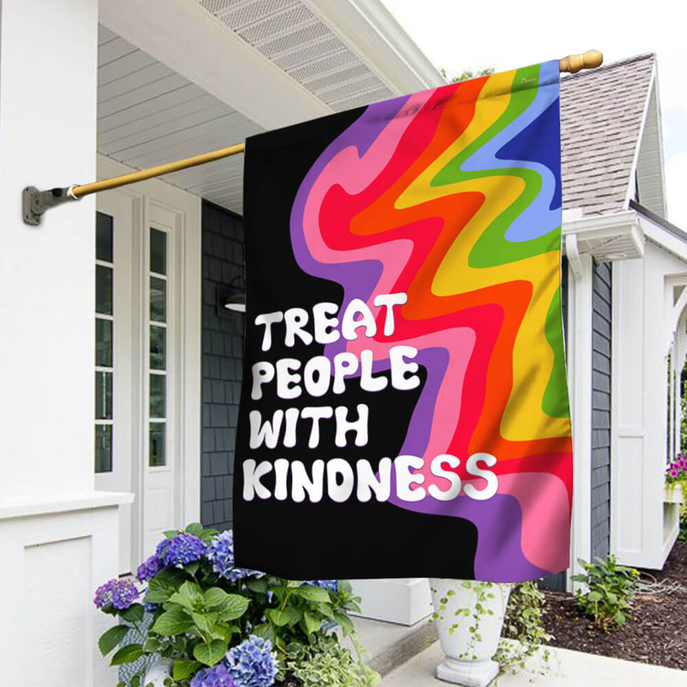 Treat People With Kindness Flag – Flagwix