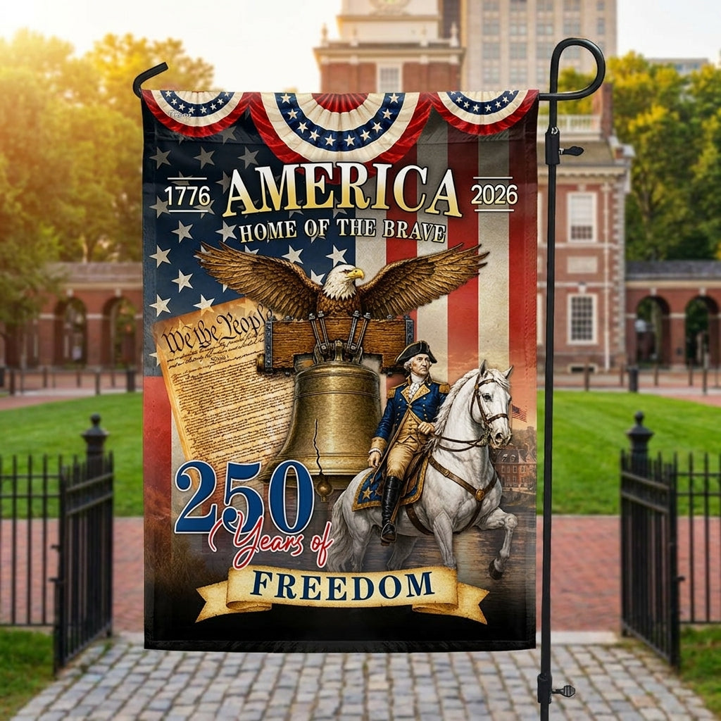 Patriotic Garden Flag Decor: 250 Years of Freedom – Flagwix