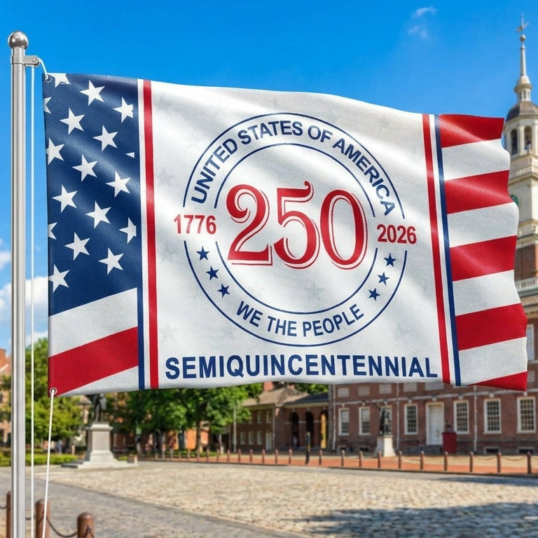 Patriotic 250 Years 1776 2026 American Flag, We The People United Stat ...