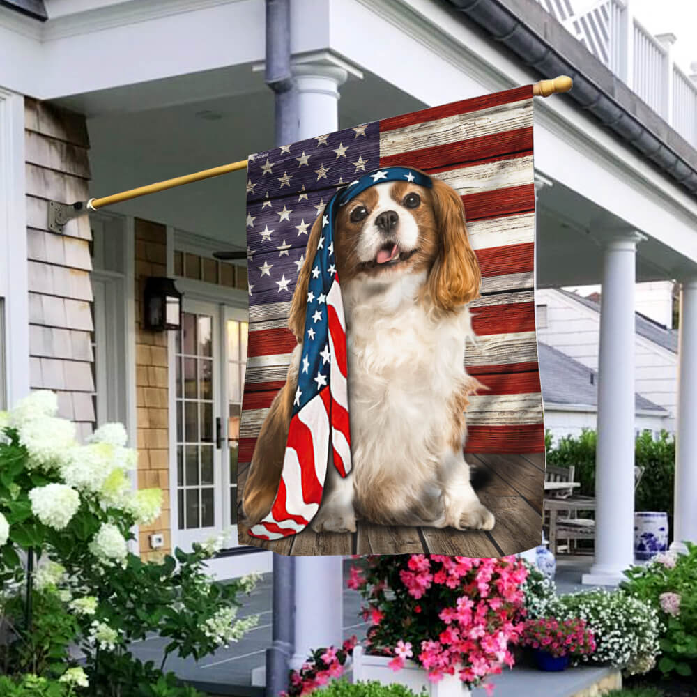 Cavalier King Charles Dog Flag Charming Dog NTB216Fv18 – Flagwix