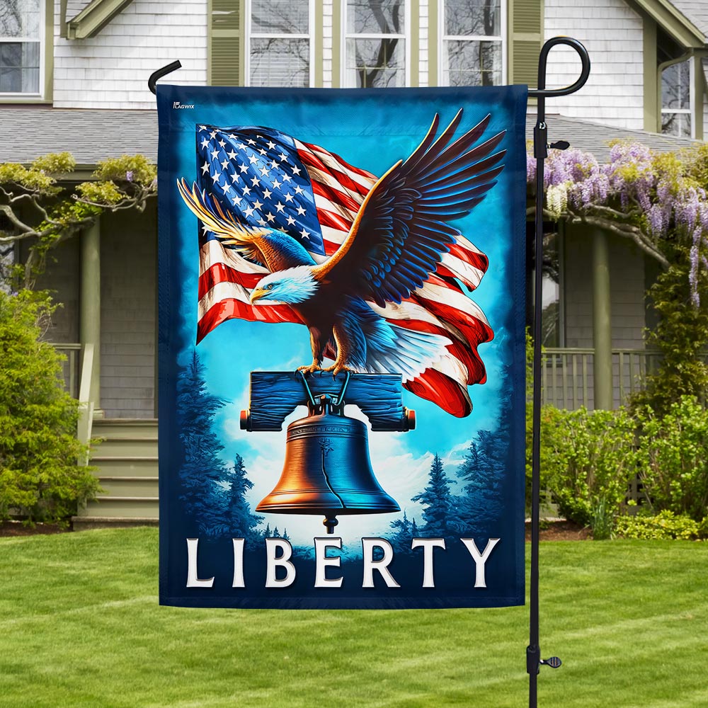 Flagwix American Flag - American Eagle Liberty Bell Flag for 4th of ju