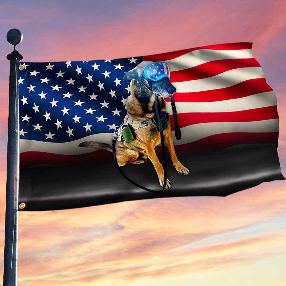 Custom Warrior Dog Grommet Flag QNN436GFb – Flagwix