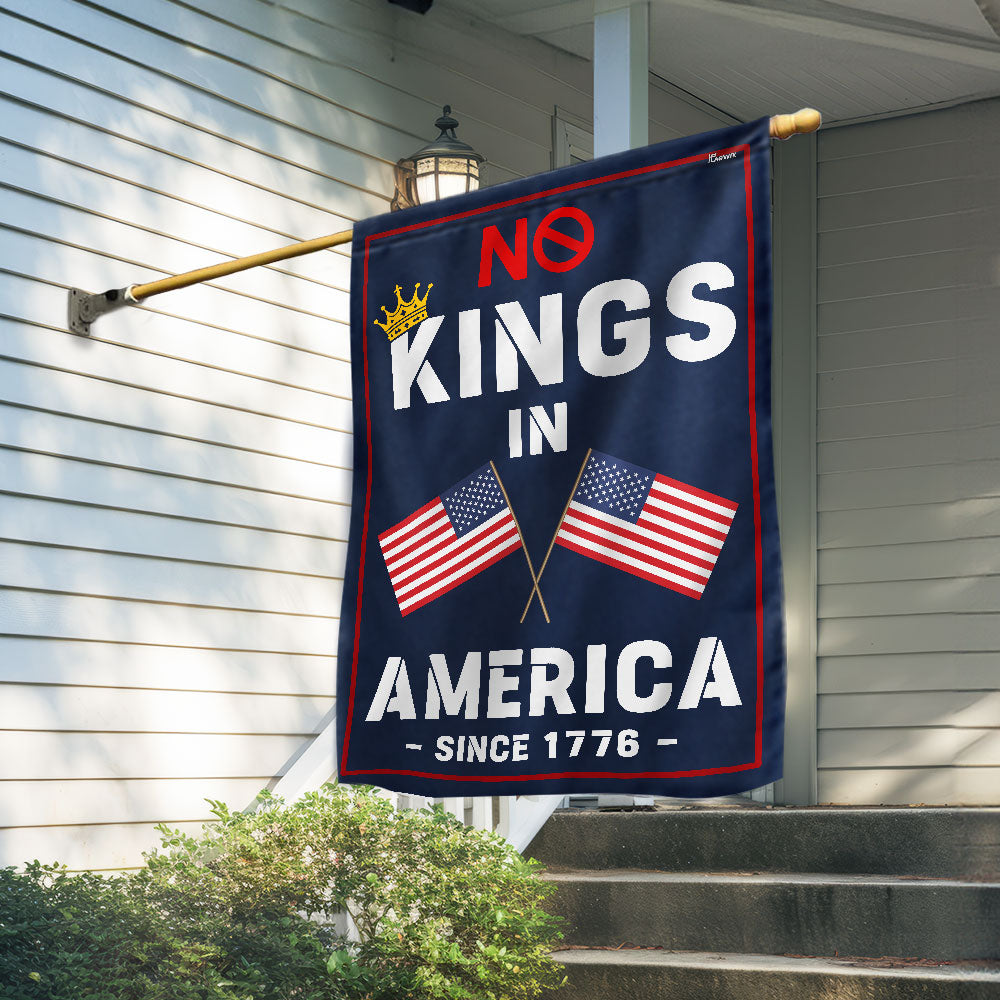 Flagwix American Flag - No Kings in America Flag