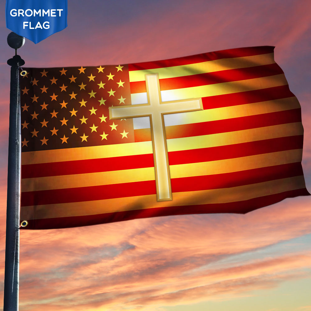 Jesus Flag Jesus Cross Grommet Flag – Flagwix