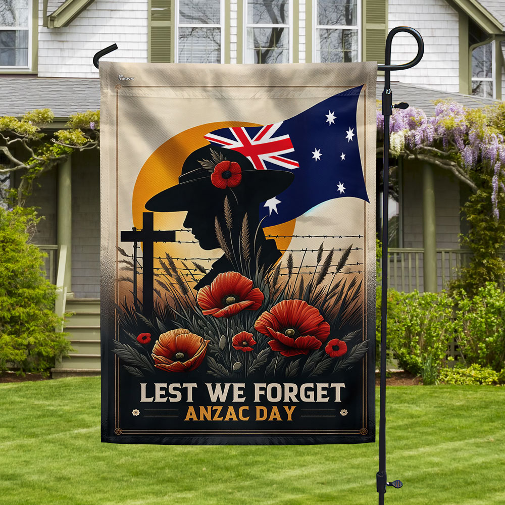 FLAGWIX Anzac Day Australia Lest We Forget Flag – Flagwix