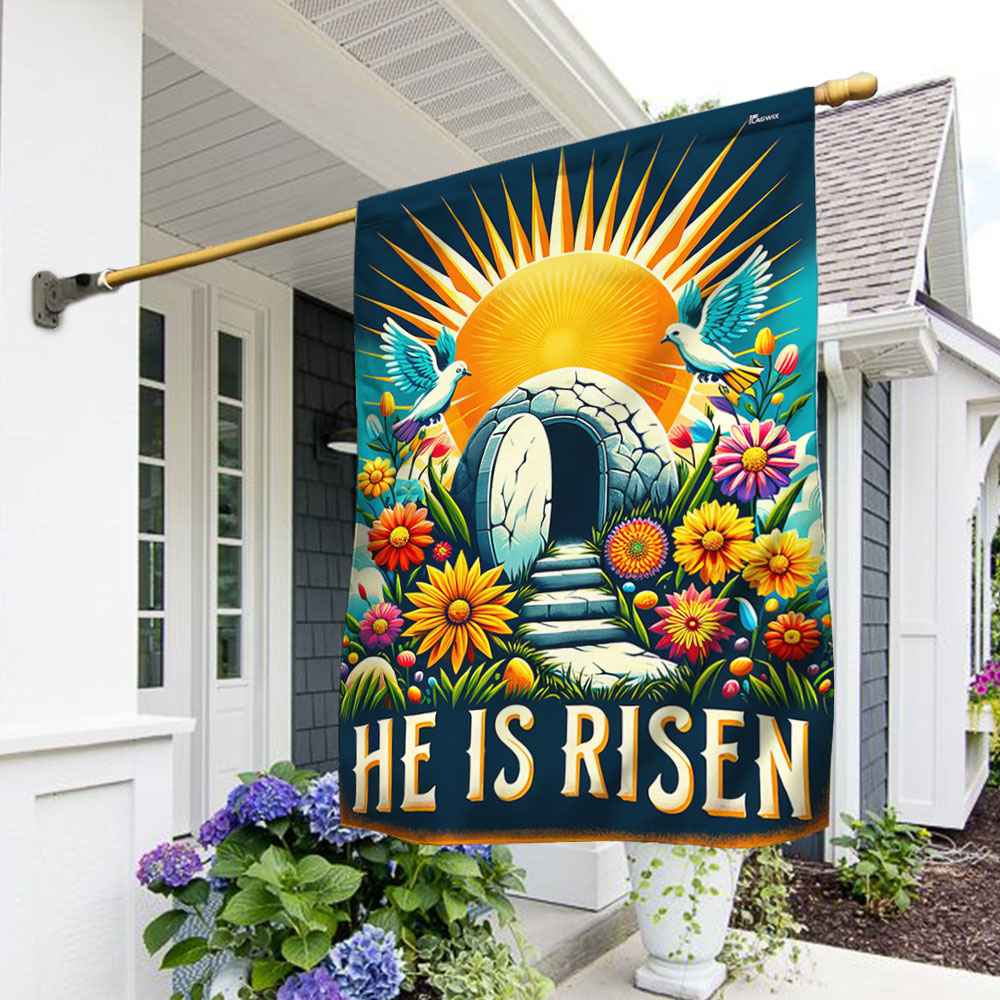 FLAGWIX He Is Risen Easter Flag – Flagwix