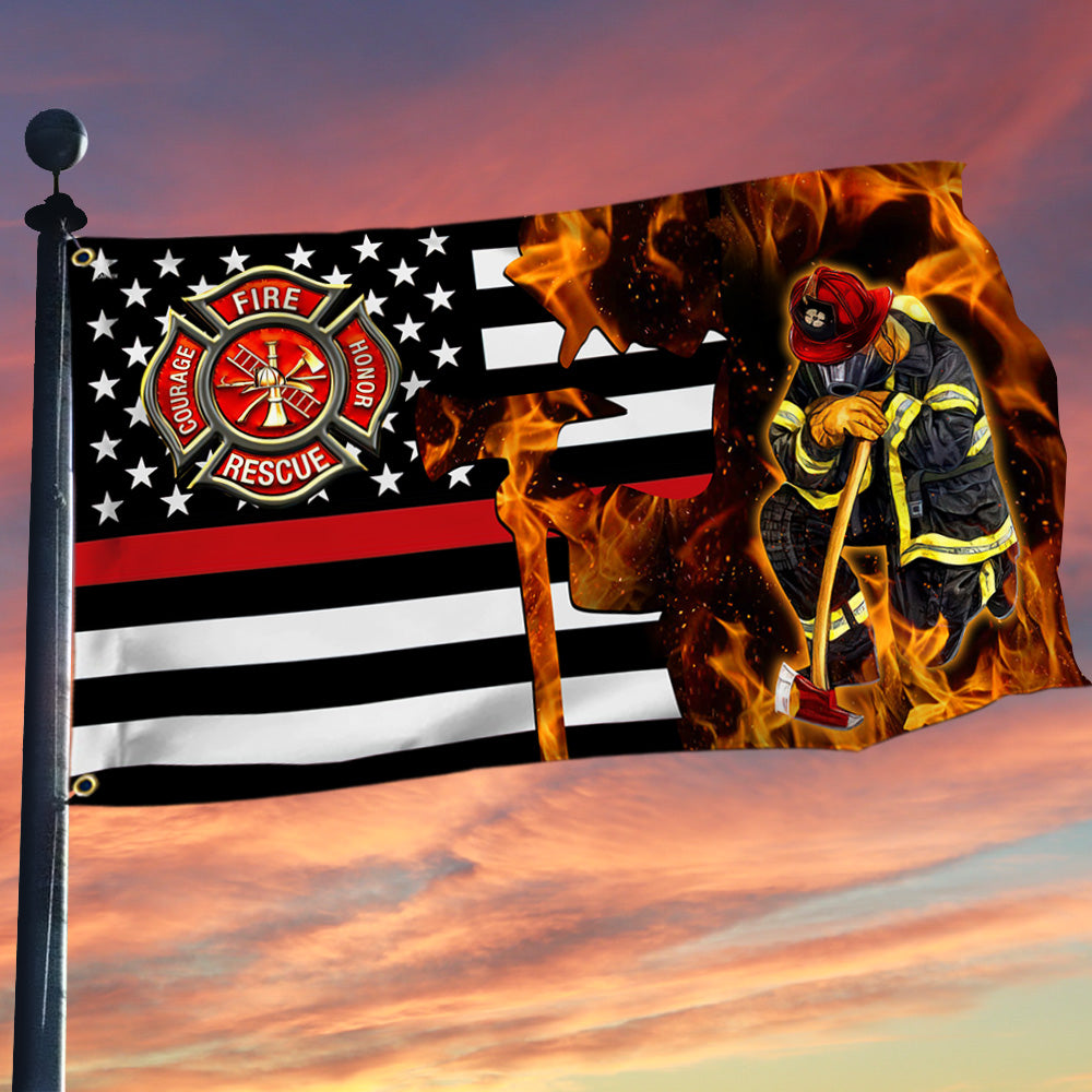Firefighter Grommet Flag – Flagwix