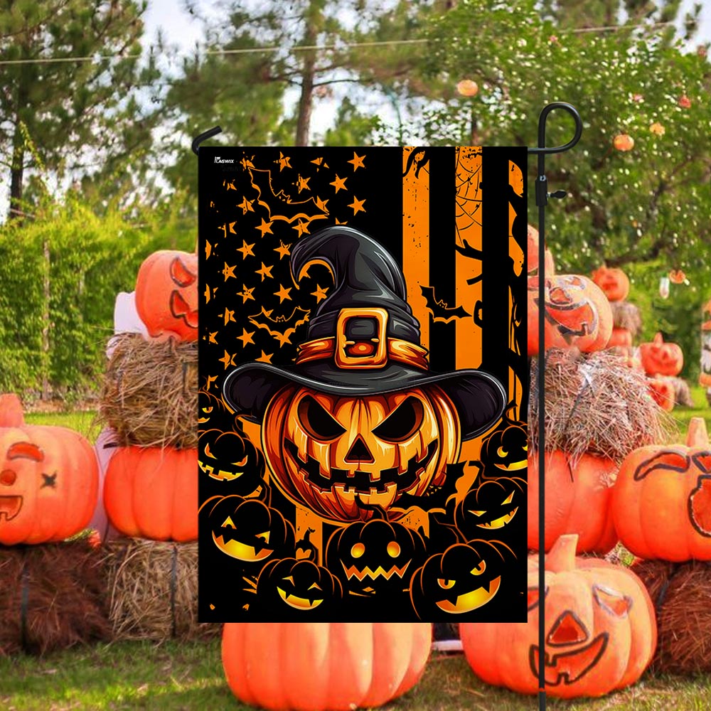 Halloween Pumpkin American Flag – Flagwix