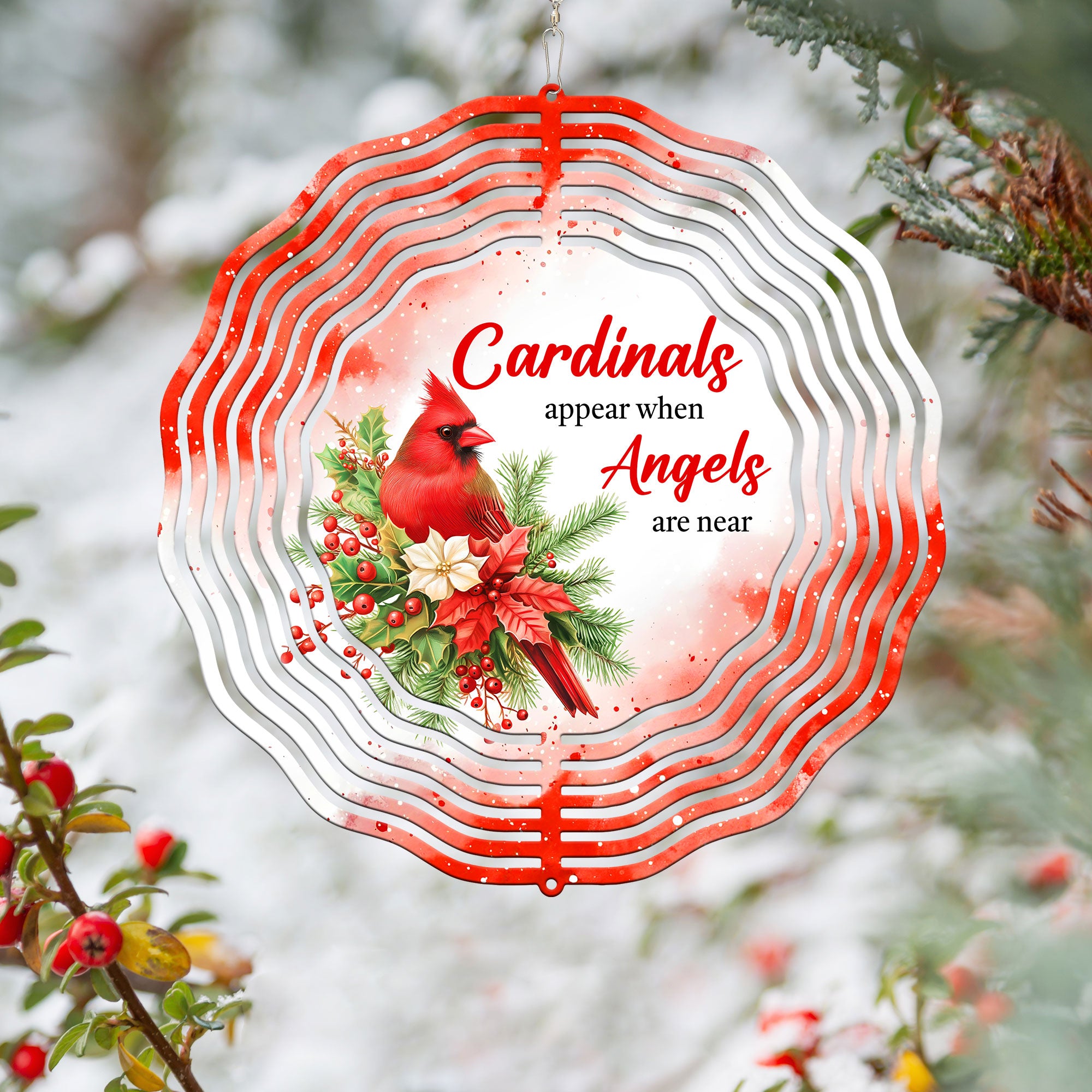Cardinal Wind Spinner Cardinals Appear When Angels Are Near – Flagwix