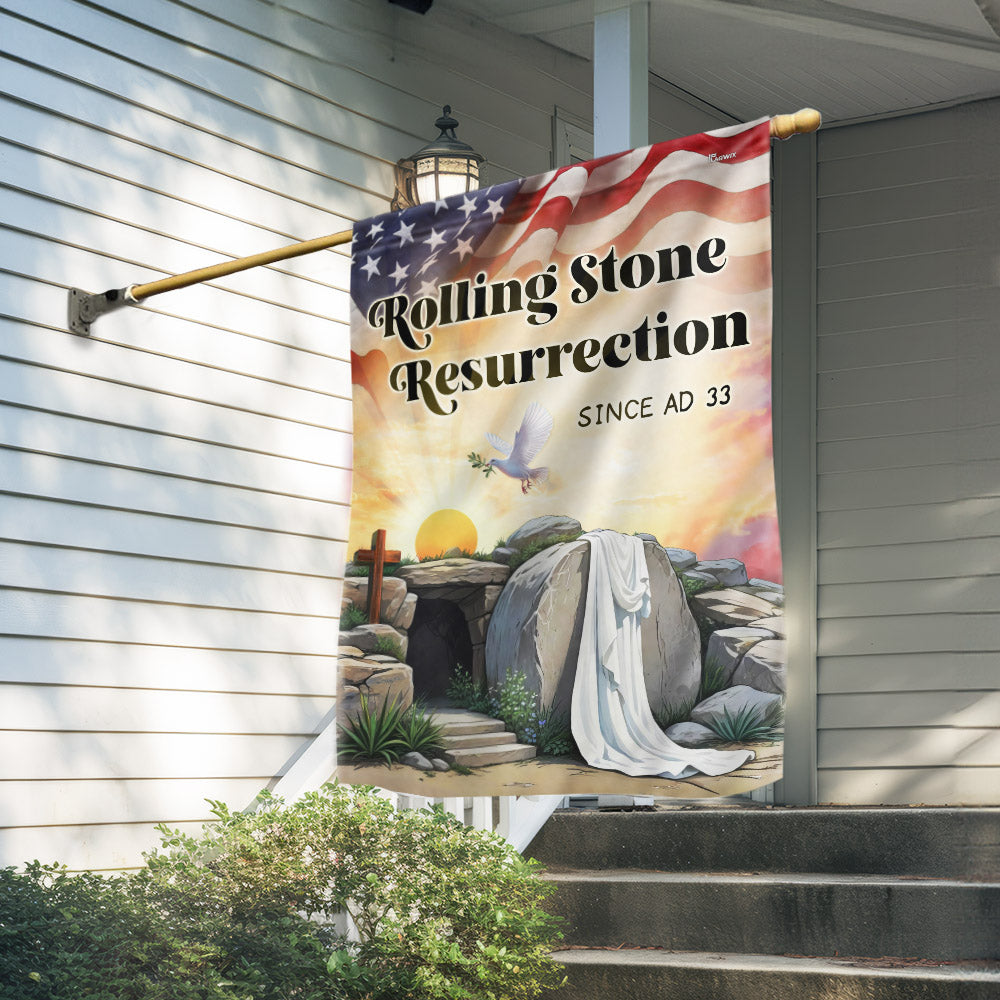 Rolling Stone Resurrection Easter Flag – Flagwix