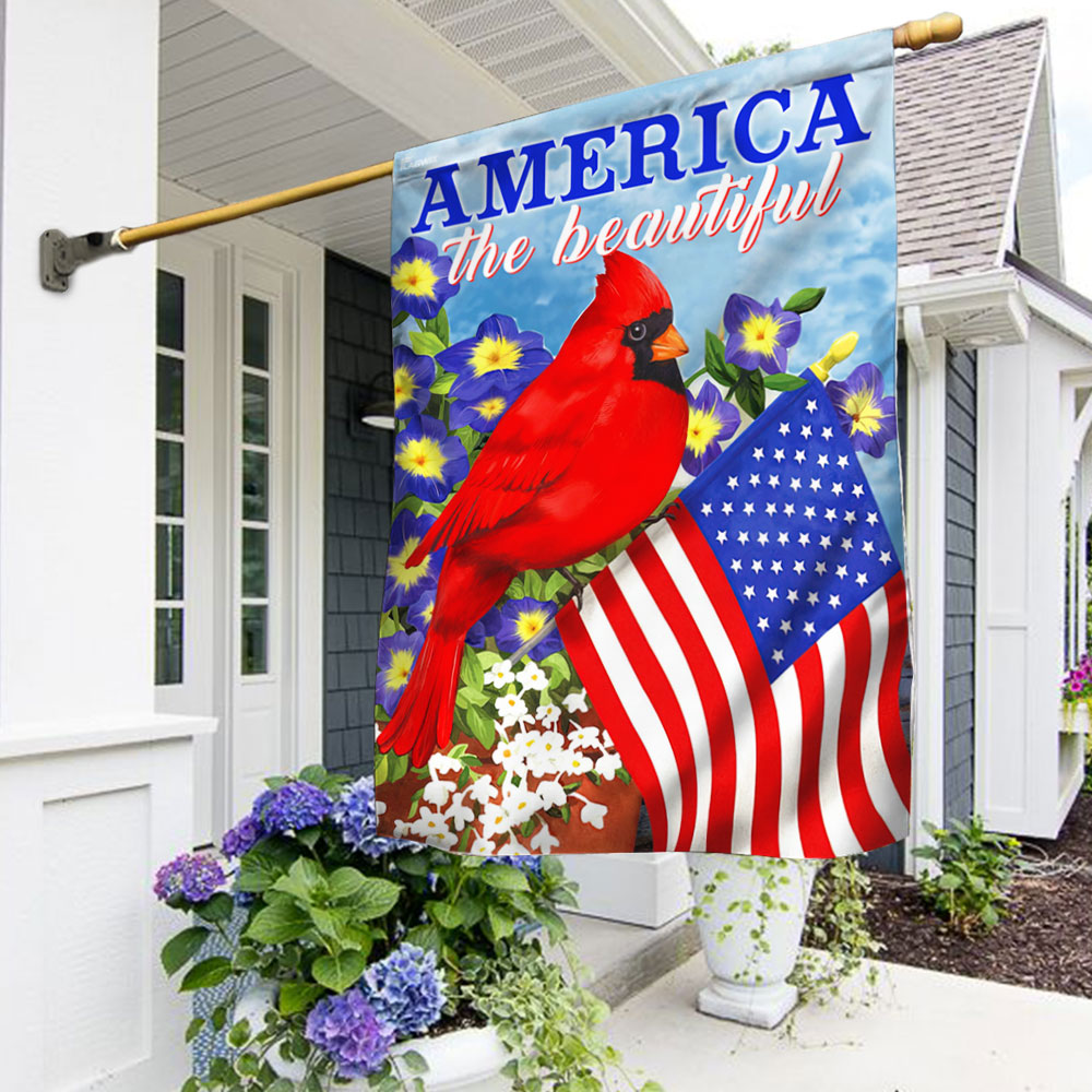 America The Beautiful Cardinal Flag TRN1421F – Flagwix