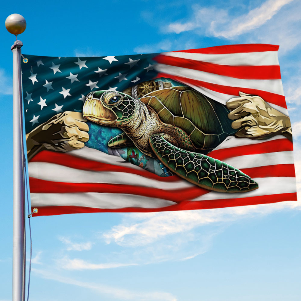 Turtle American Grommet Flag – Flagwix