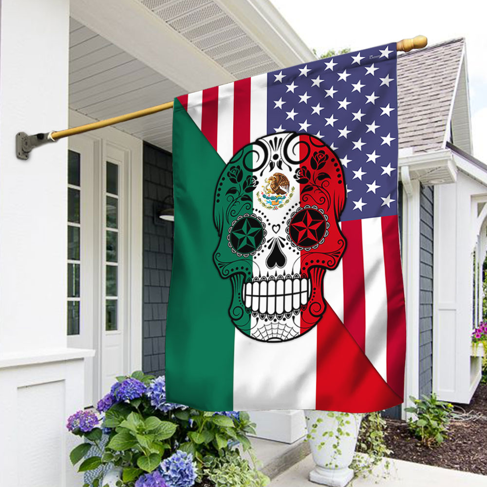 Day of The Dead Flag Mexican Sugar Skull Flag – Flagwix