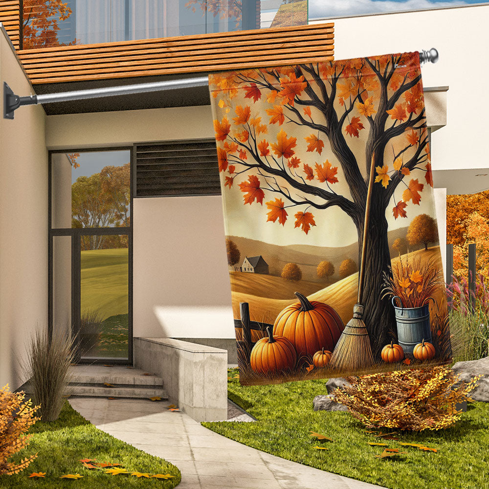 Fall Autumn Nature Thanksgiving Flag – Flagwix