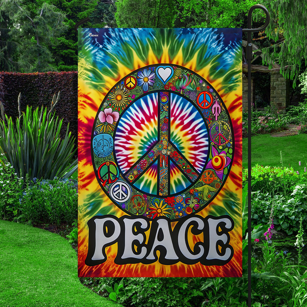 FLAGWIX Hippie Peace Sign Flag – Flagwix