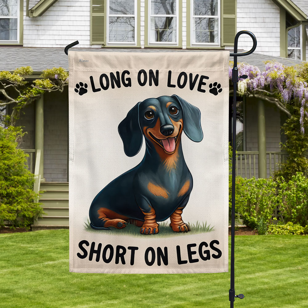 FLAGWIX Dachshund Dog Flag Long On Love Short On Legs – Flagwix