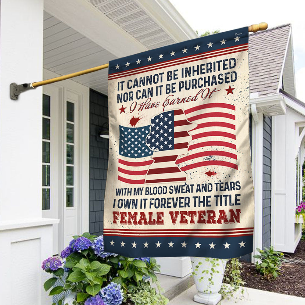 Female Veteran Flag Forever The Title Female Veteran – Flagwix