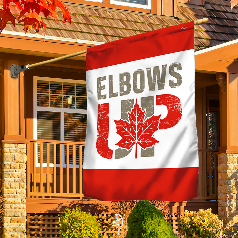 Elbows Up Canada True North Strong Flag – Flagwix