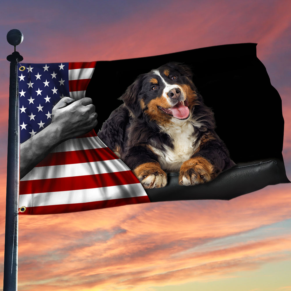 Dog Flag Bernese Mountain Dog Grommet Flag TRL772GFv31 – Flagwix
