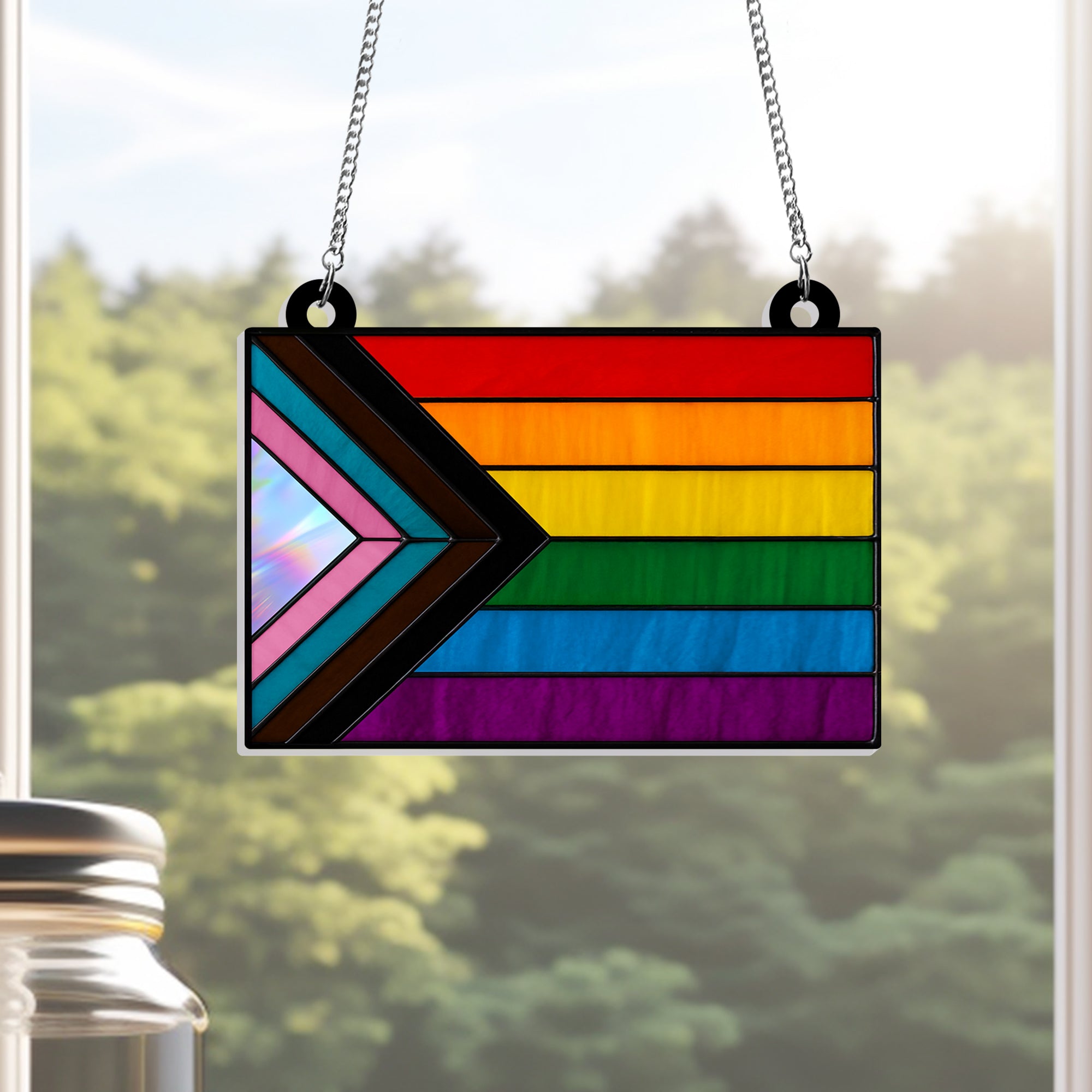 LGBTQ Pride Month Acrylic Suncatcher Window Hanging – Flagwix