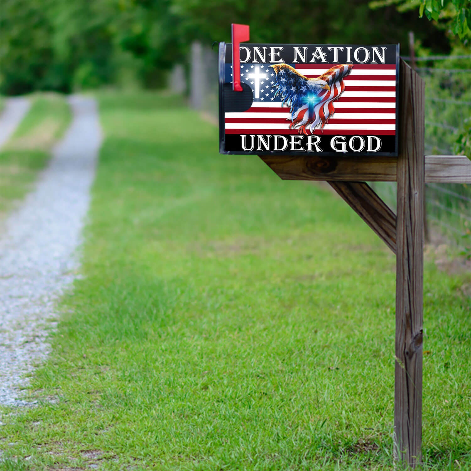 American Eagle Patriotic Mailbox Cover - 4th of July Decor – Flagwix