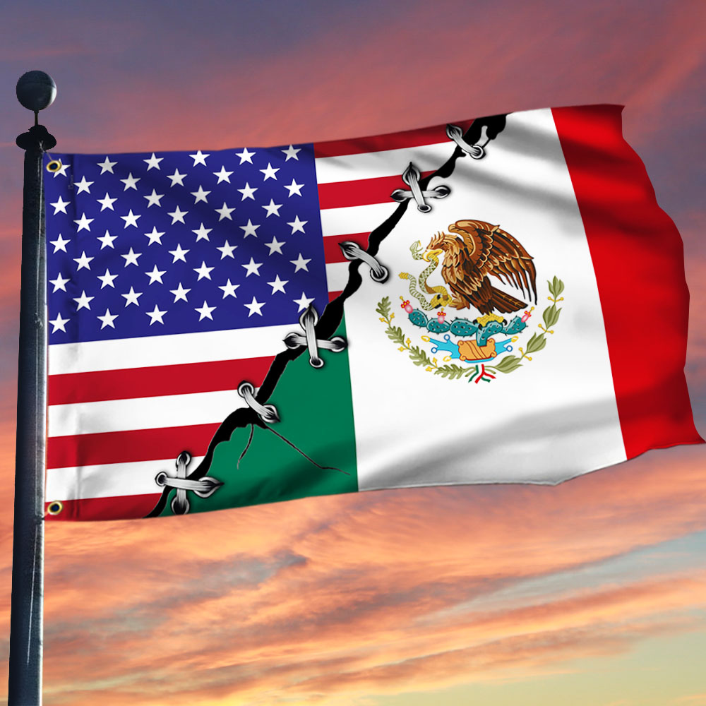 Mexican American Pride Mexican American Grommet Flag – Flagwix