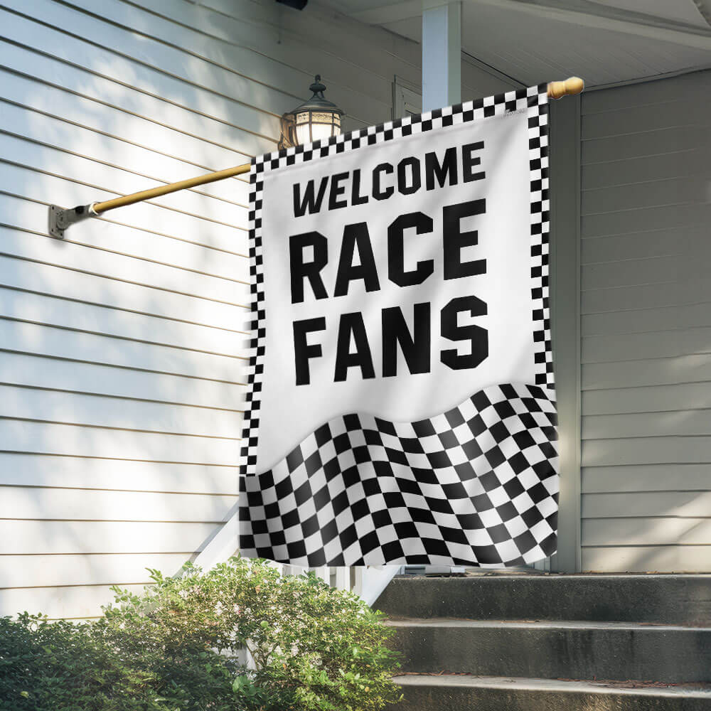 Welcome Race Fans, Racing Flag – Flagwix