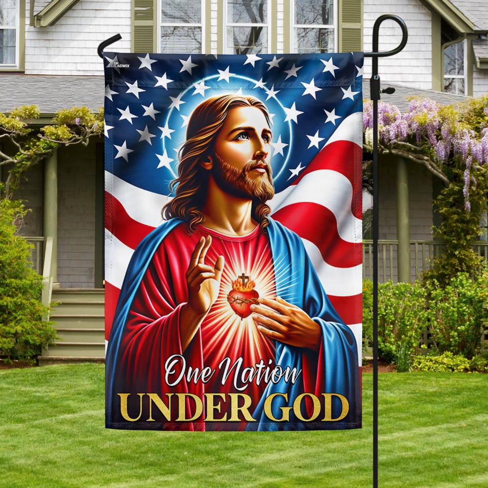 FLAGWIX Jesus Christ American Flag One Nation Under God Flag – Flagwix