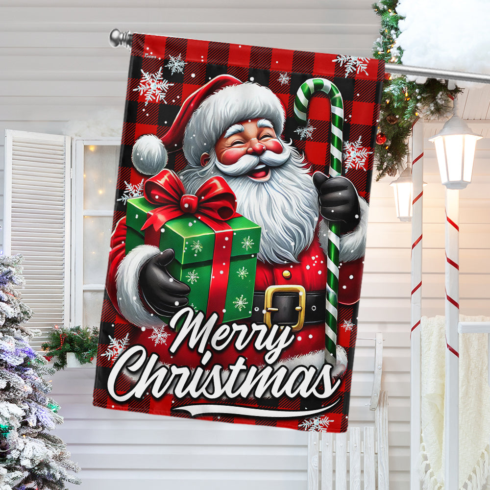 Funny Santa Claus Merry Christmas Flag – Flagwix
