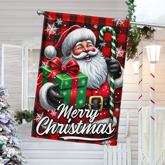 Funny Santa Claus Merry Christmas Flag – Flagwix
