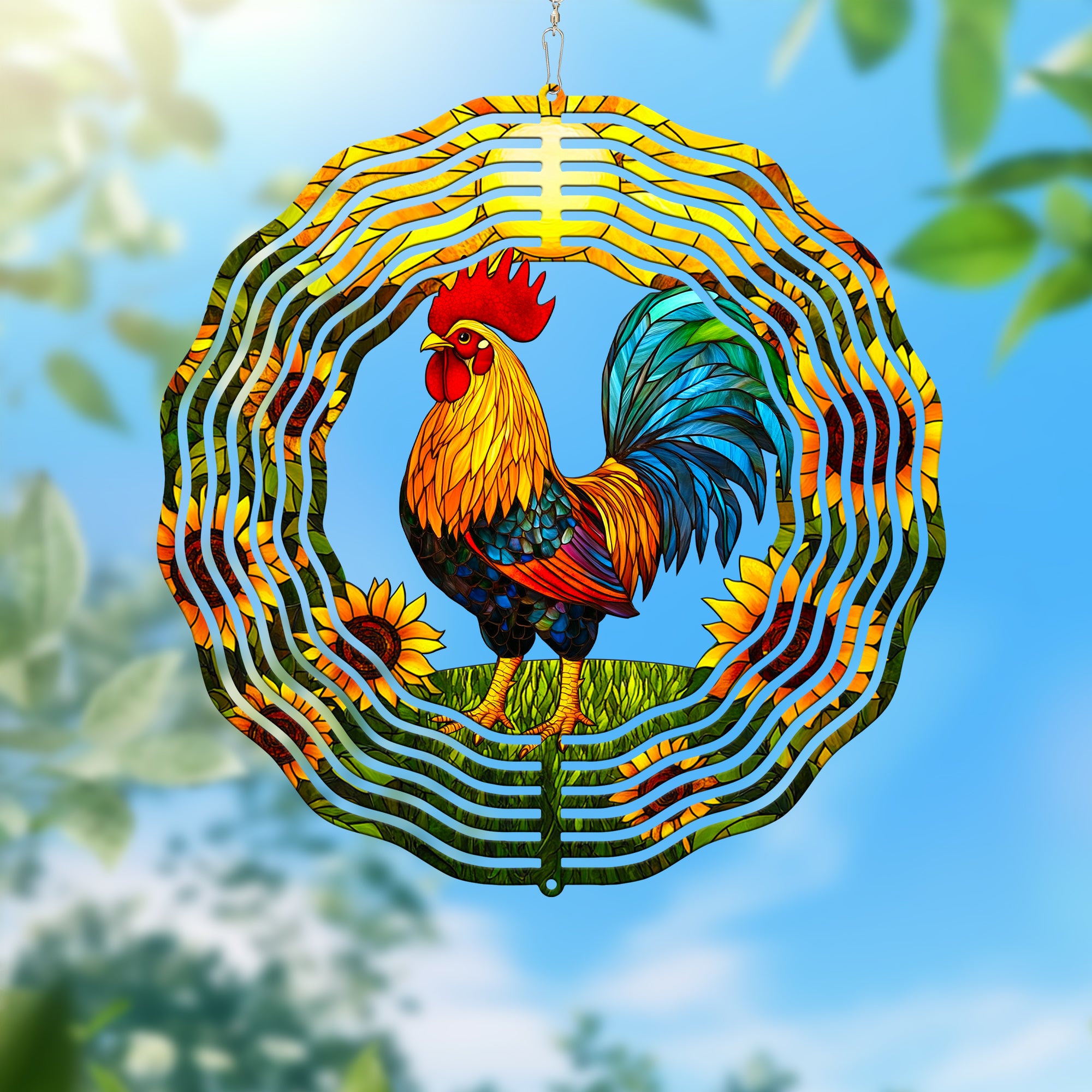 Rooster Farm Animal Wind Spinner – Flagwix